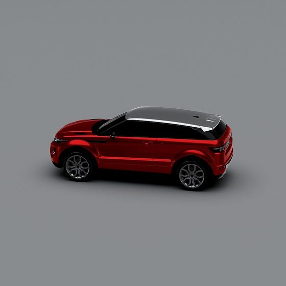 Red Range Rover Evoque 3D model