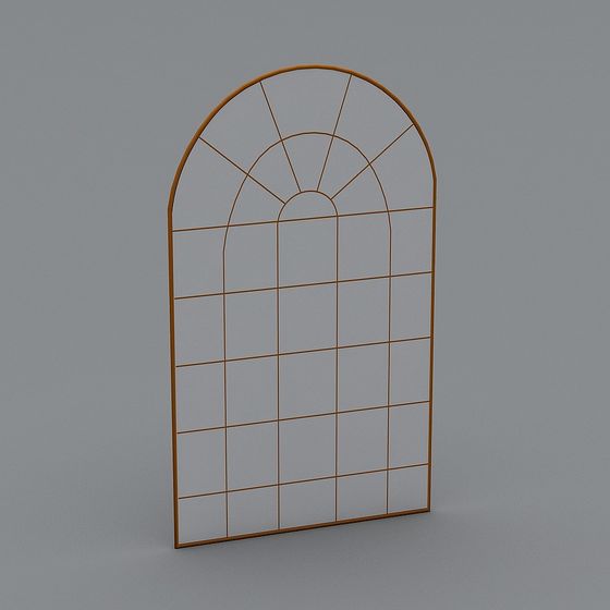 Arched Garden Trellis 3D model
