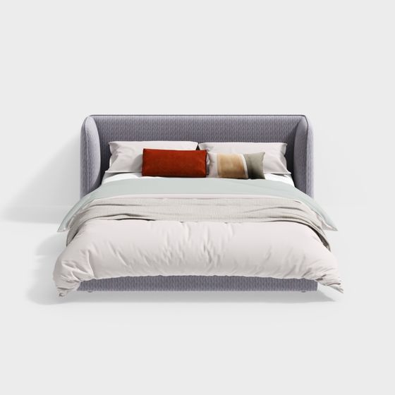 Urban Comfort 3D Model Bed Design