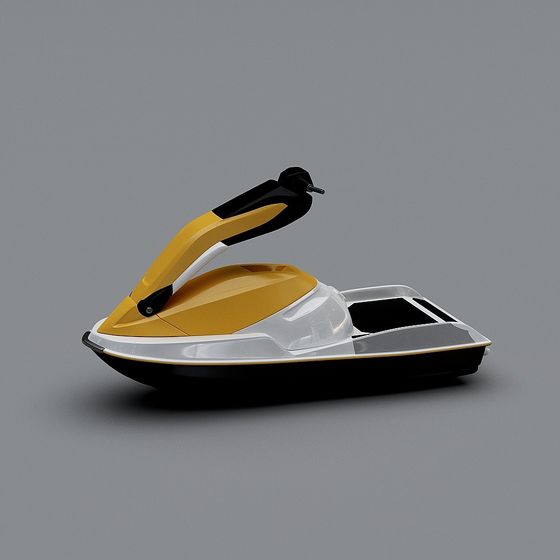 Stylish Jet Ski 3D model for Designers