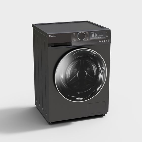 Elegant Washing Machine 3D model for Modern Homes