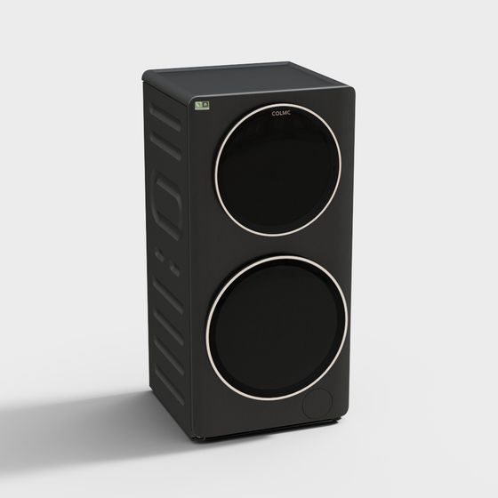 Stylish 3D Speaker Model for Modern Design