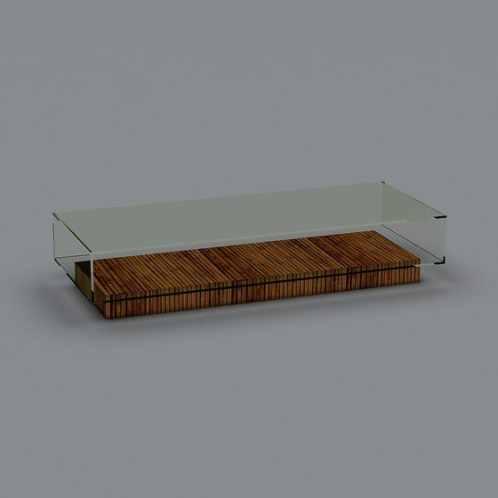 Minimalist Glass Display Stand 3D model