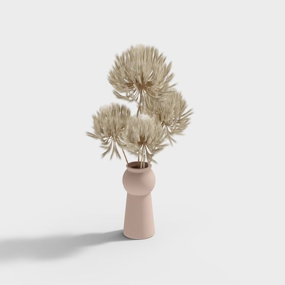 Dried Flower Arrangement 3D model