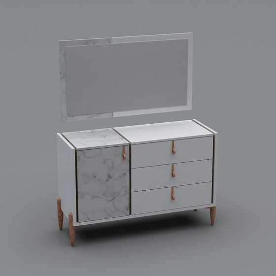 Modern Marble Vanity 3D model