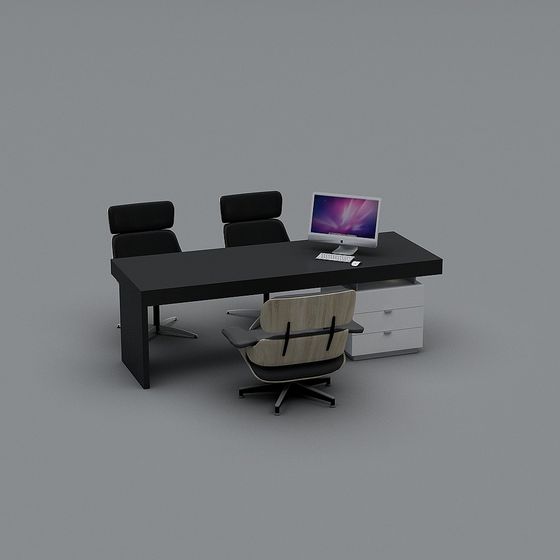 Modern Office Workstation 3D model