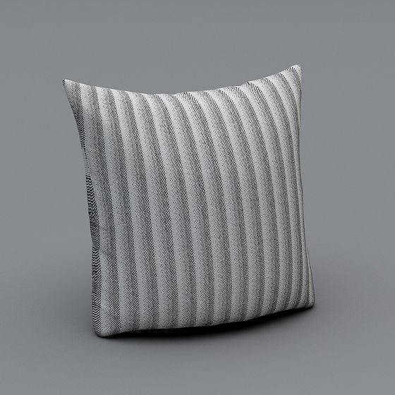 Artistic Low Poly Pillow 3D model for Modern Spaces