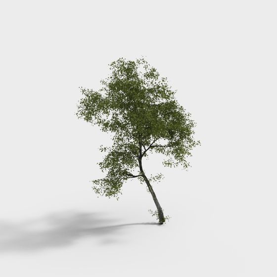 Realistic Low-Poly Tree 3D model