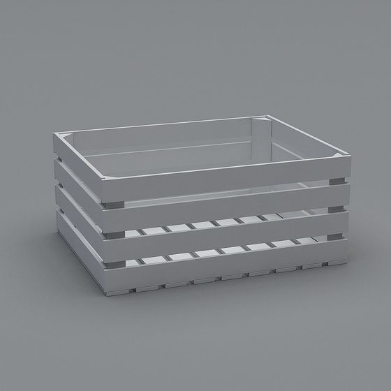 Minimalist Storage Crate 3D model
