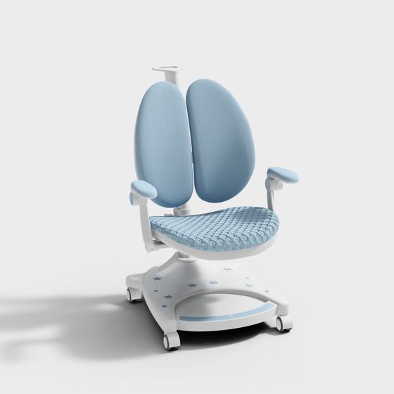 DreamSeat 3D Model – Low-Poly Kids' Seat with Stars