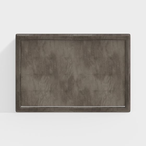 Stylish Concrete Rectangular Tray 3D model for Creative Spaces