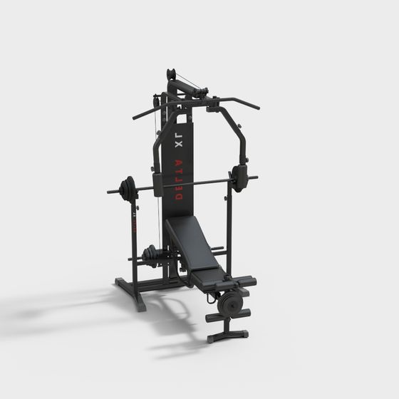 Versatile Fitness Equipment 3D Model