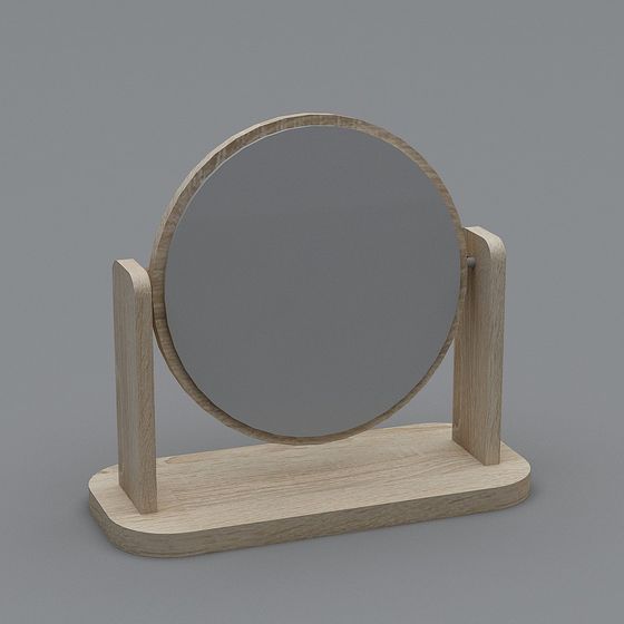 Low Poly Dressing Mirror 3D model