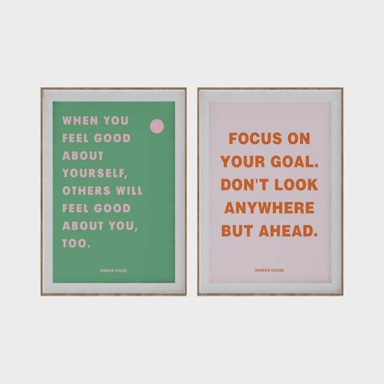 Inspirational Low-Poly Poster 3D Model – Minimalist Text Art
