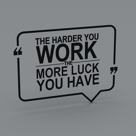 Inspiring Motivational Sign 3D model