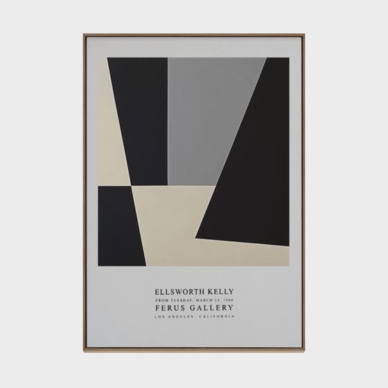 Ellsworth Kelly Inspired 3D Poster – Minimalist Art