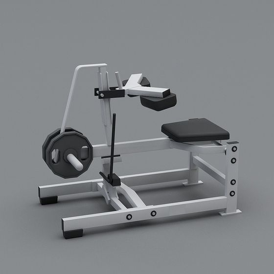 High-Detail Seated Row Machine 3D model