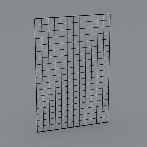 Low-Poly Grid Panel 3D model for Modern Design