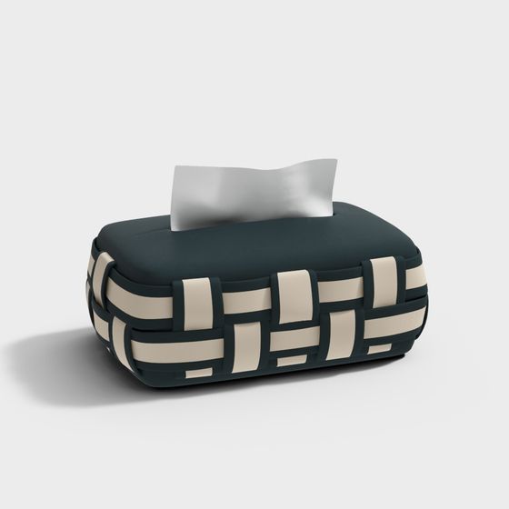 Stylish Low-Poly Tissue Box 3D model