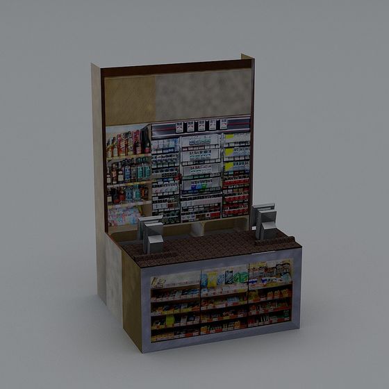Vibrant Convenience Store 3D model