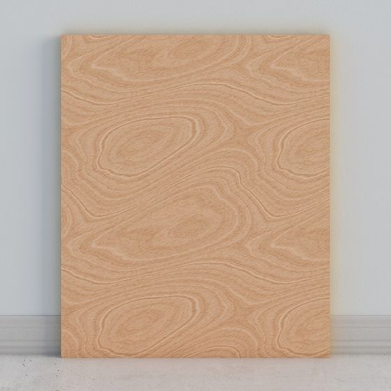 Stylish Low-Polygon Wood Texture 3D Model