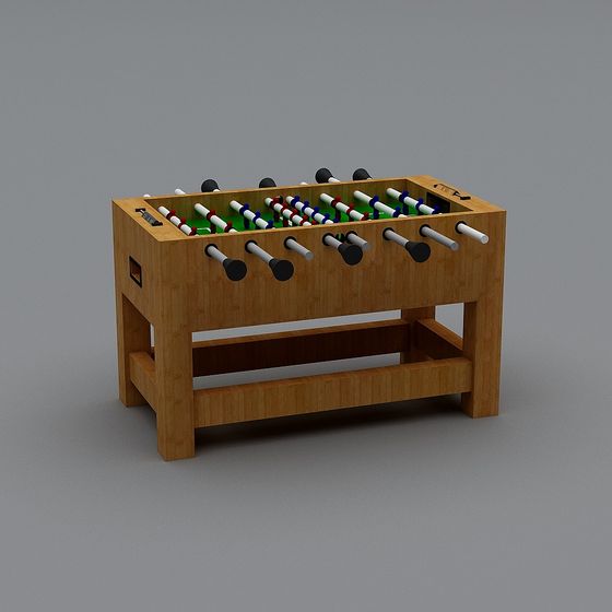 Low-Poly Table Football 3D Model for Creative Projects