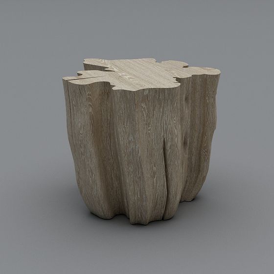 Natural Root Low Polygon 3D Model – Realistic Bark Texture