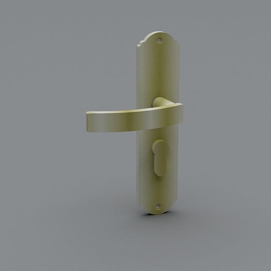 Vintage Door Handle 3D model for Creative Projects