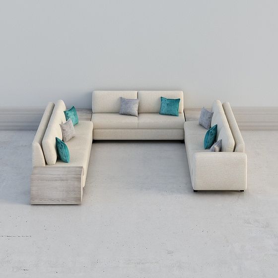 Modern Minimalist Sofas 3D model