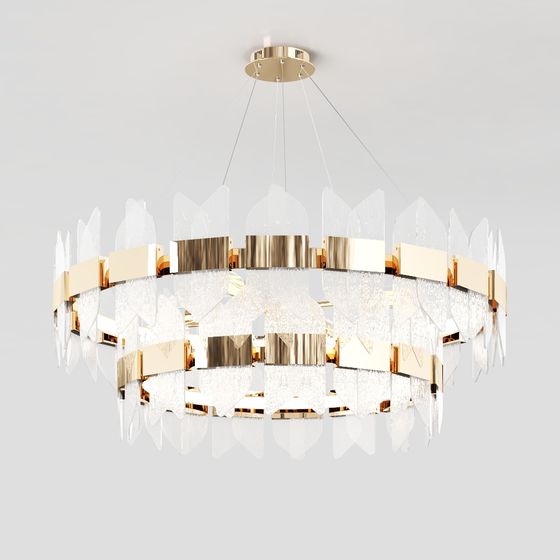 Elegant Low-Poly Pendant Light 3D model