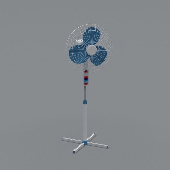 Modern Low-Polygon Floor Fan 3D model