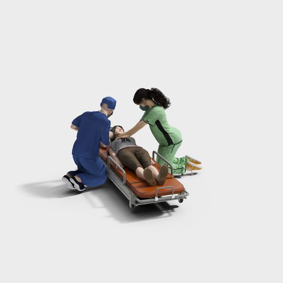 Emergency Medical Rescue Scene 3D model