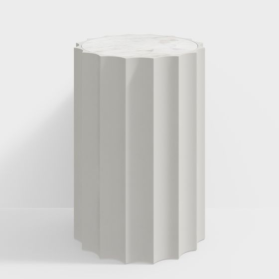 Inno Modern Side Table 3D Model – Earth Color Free