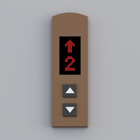 Elevator Button 3D Model Design