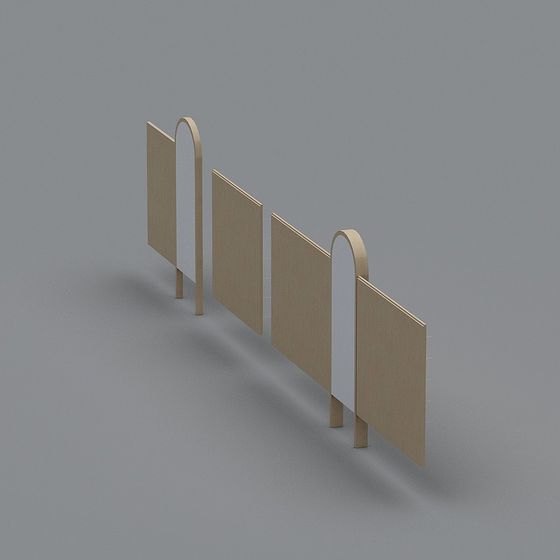 Curved Screen 3D model for Modern Aesthetics