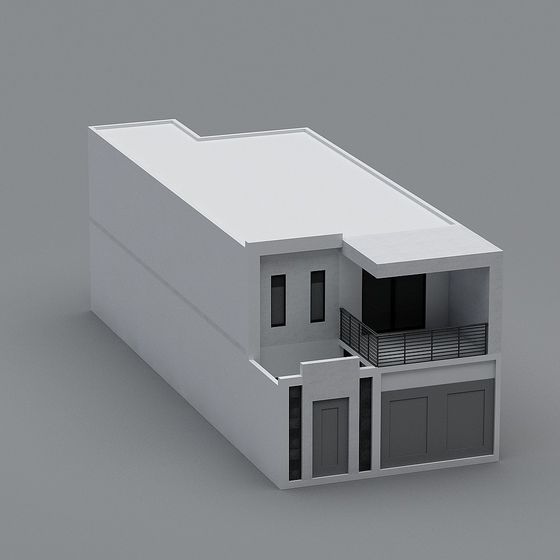 Modern Minimalism City Cabin 3D model