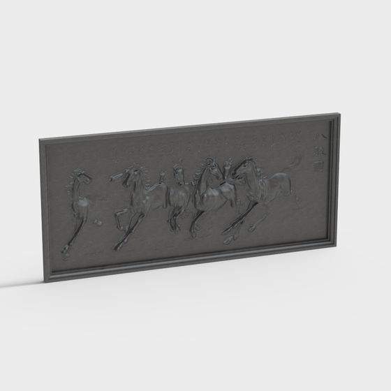 Relief Landscape 3D Model – Gray Free