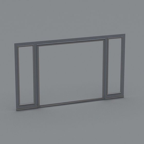 Elegant Low-Poly Window 3D model