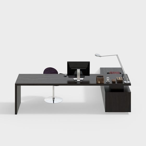 Contemporary Office Desk 3D model