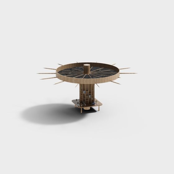 Spiked Round Table 3D model
