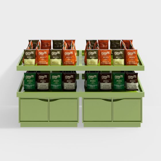 Stylish Retail Display 3D model for Modern Environments