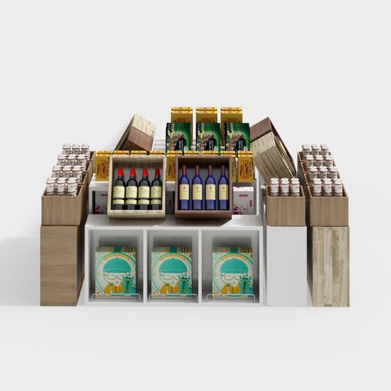 Modern Retail Display Stand 3D model