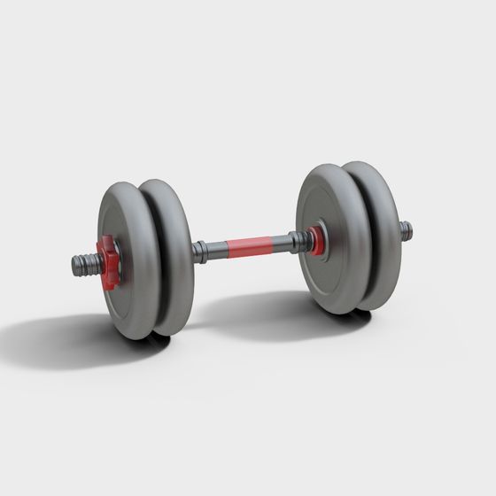Realistic Dumbbell 3D Model – Fitness Equipment Asset