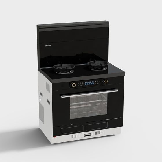 Sleek Gas Stove 3D Model for Modern Kitchens