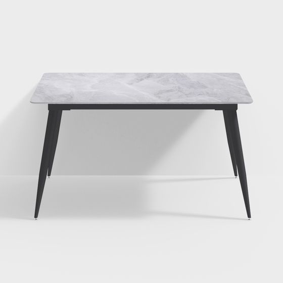 Urban Style Dining Table 3D Model