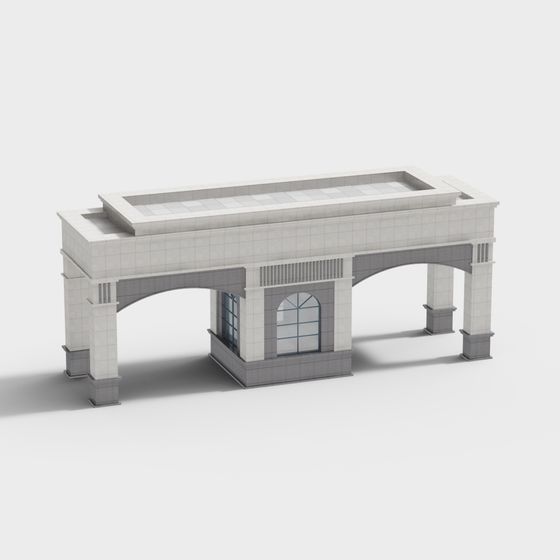 Unique Low-Poly Arch 3D Model Design